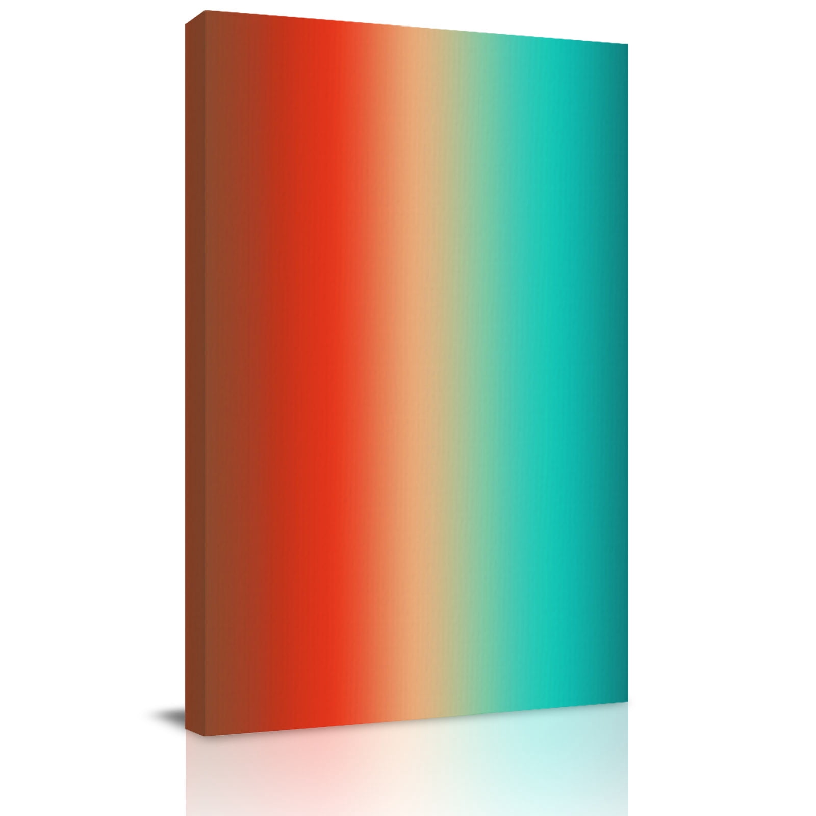Gradient Blue Green Canvas Wall Art for Living Room, Modern Abstract ...