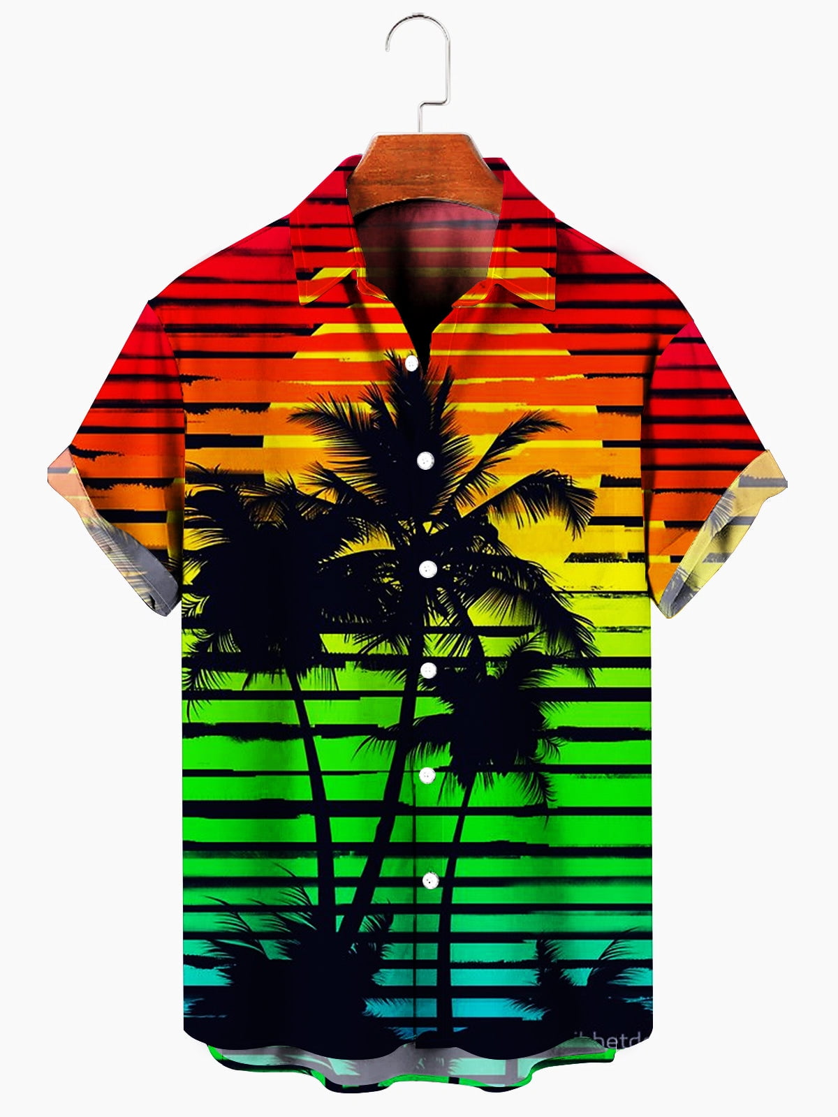 Gradient Coconut Tree Hawaiian Shirt, Aloha Hawaii Shirt, Gift For Him ...