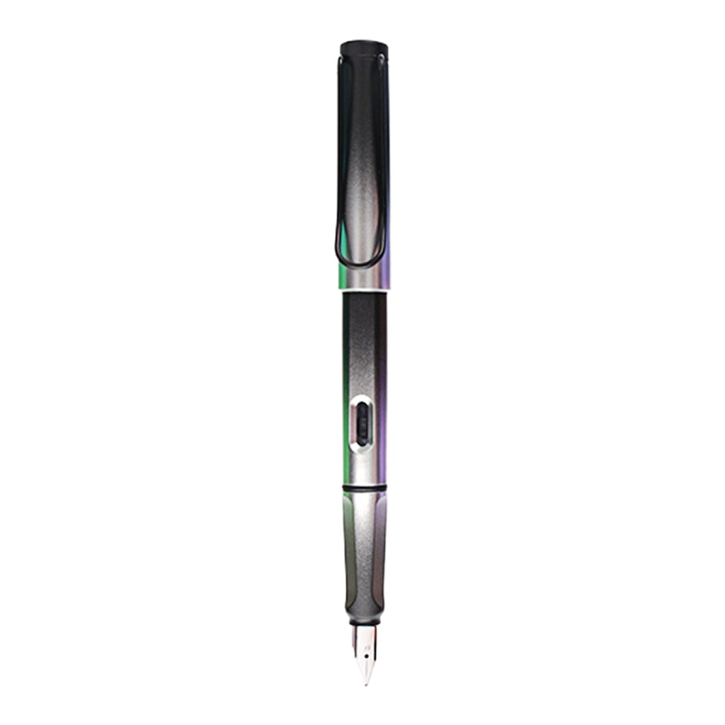 Gradient Color Fountain Pen Visible Window Removable Piston-Filled Ink ...