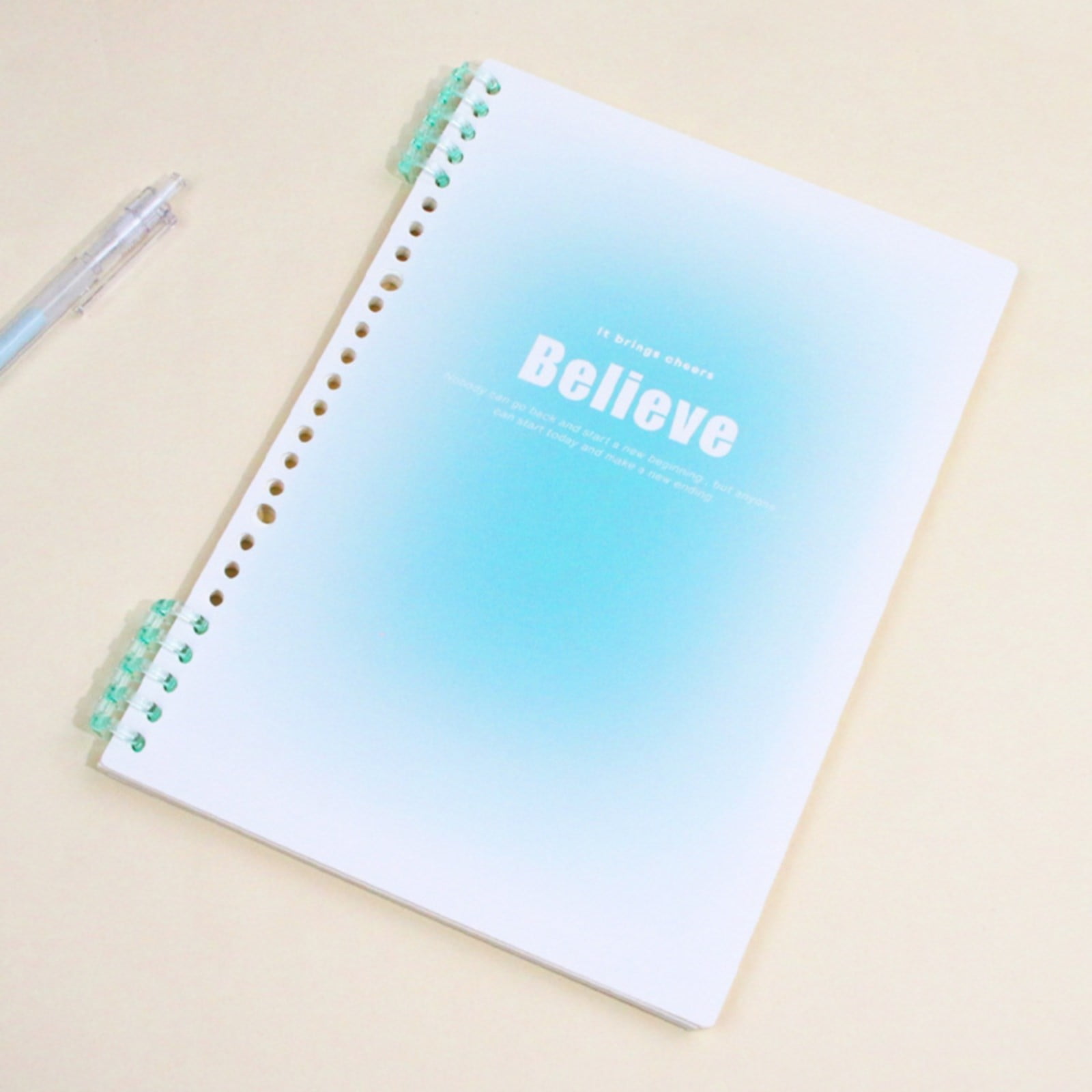 Gradient Color Loose Leaf Book 60 Sheets Detachable Notebook Student ...