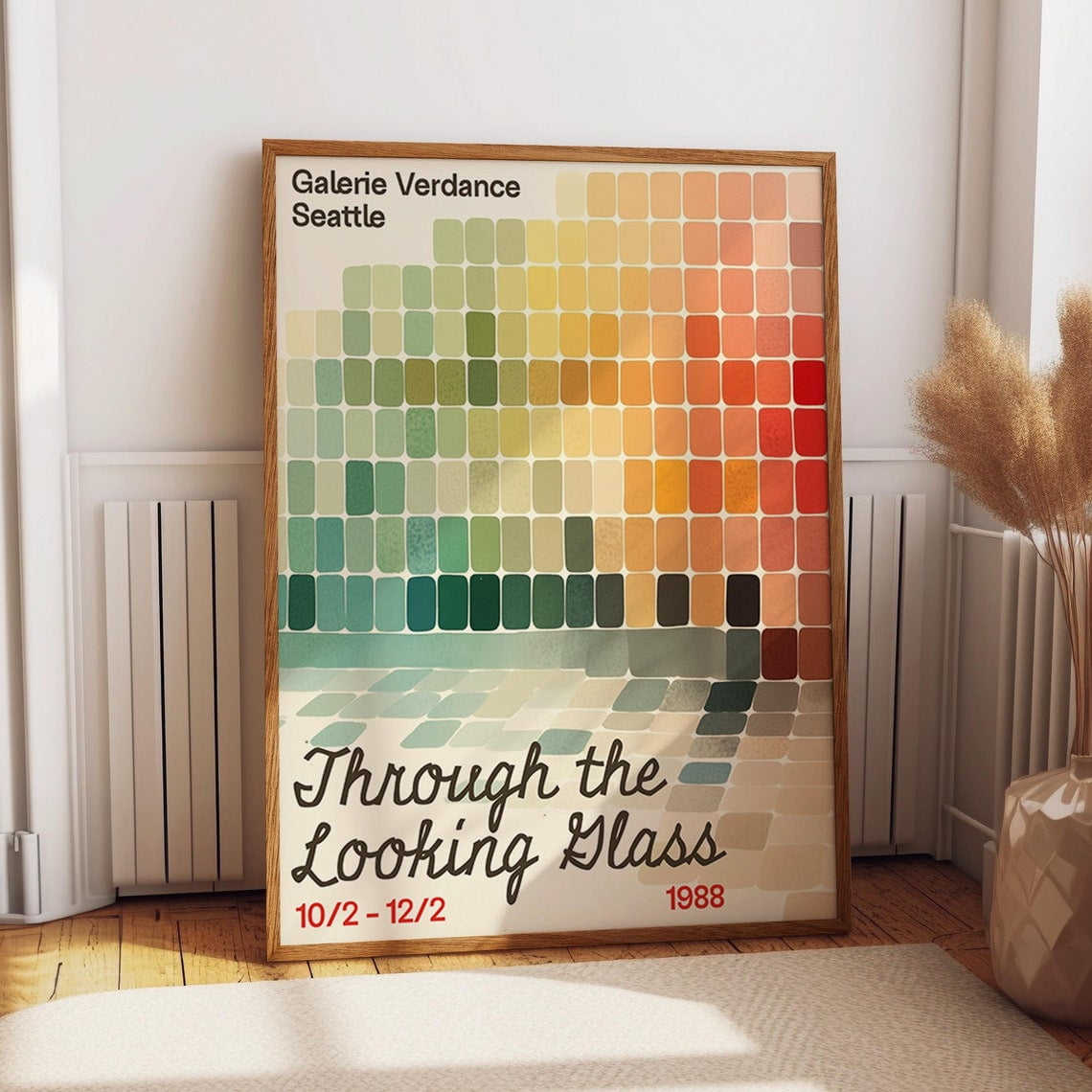 Gradient Color Palette Abstract Wall Art - Through The Looking Glass ...