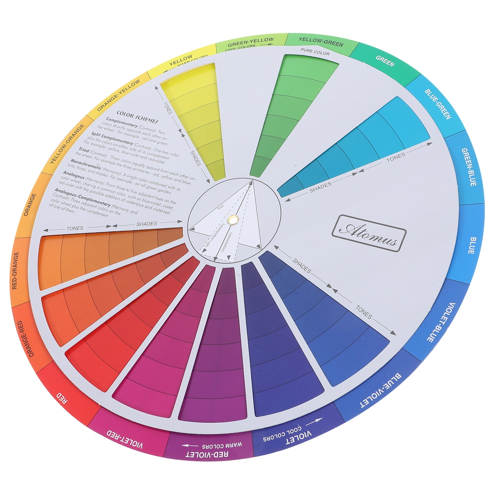 Gradient Color Wheel Board Chart Colour Checker Material - Walmart.com