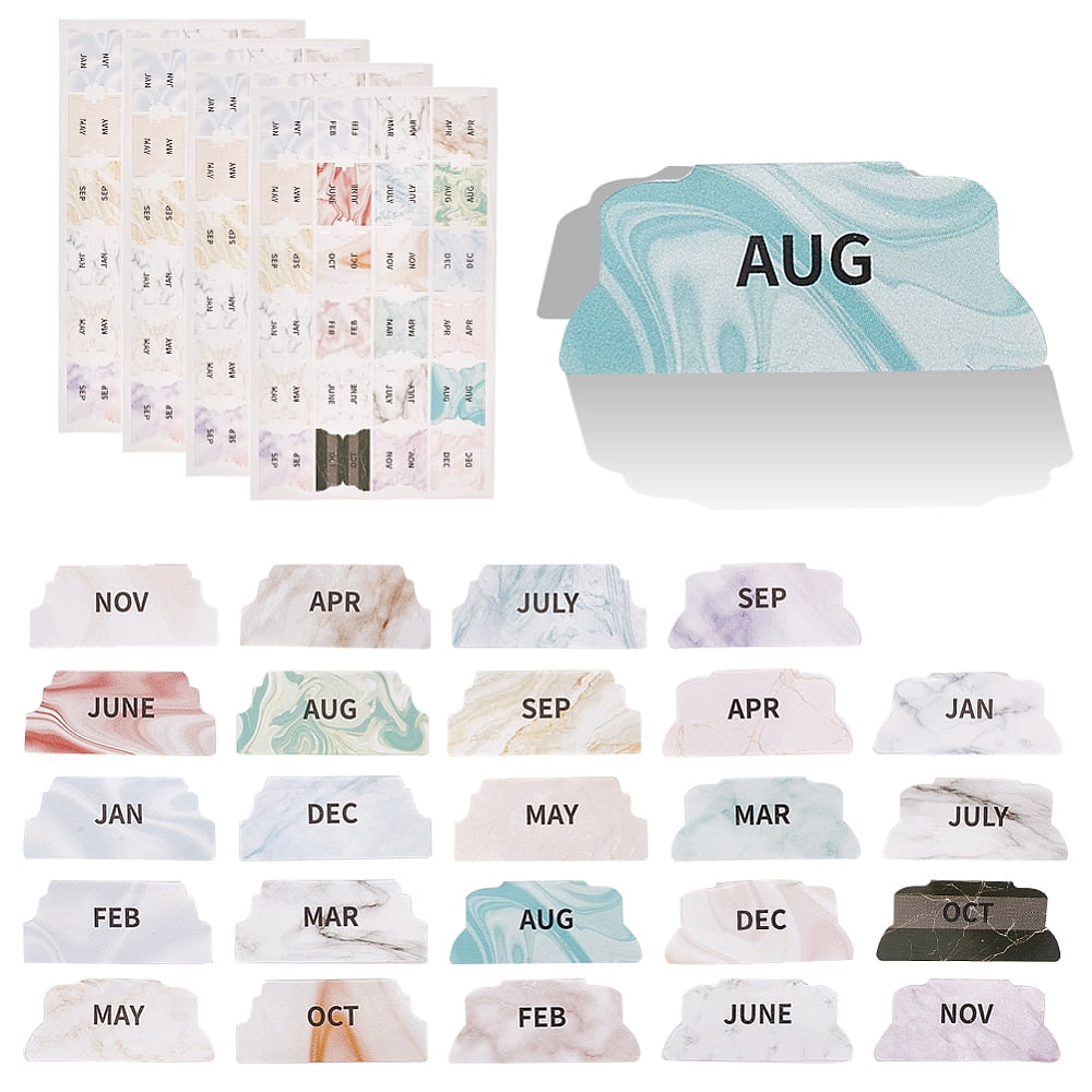 Gradient Color monthly Planner Self-Adhesive Tabs Stickers The Day of ...