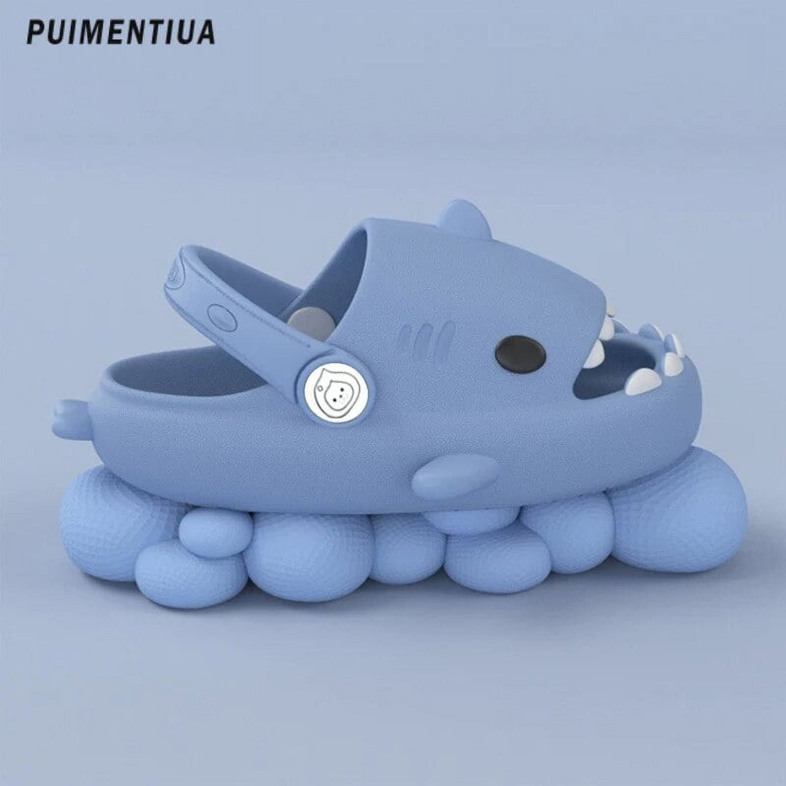 Gradient Cute Shark Shape Cartoon Children's Slippers Trend New ...