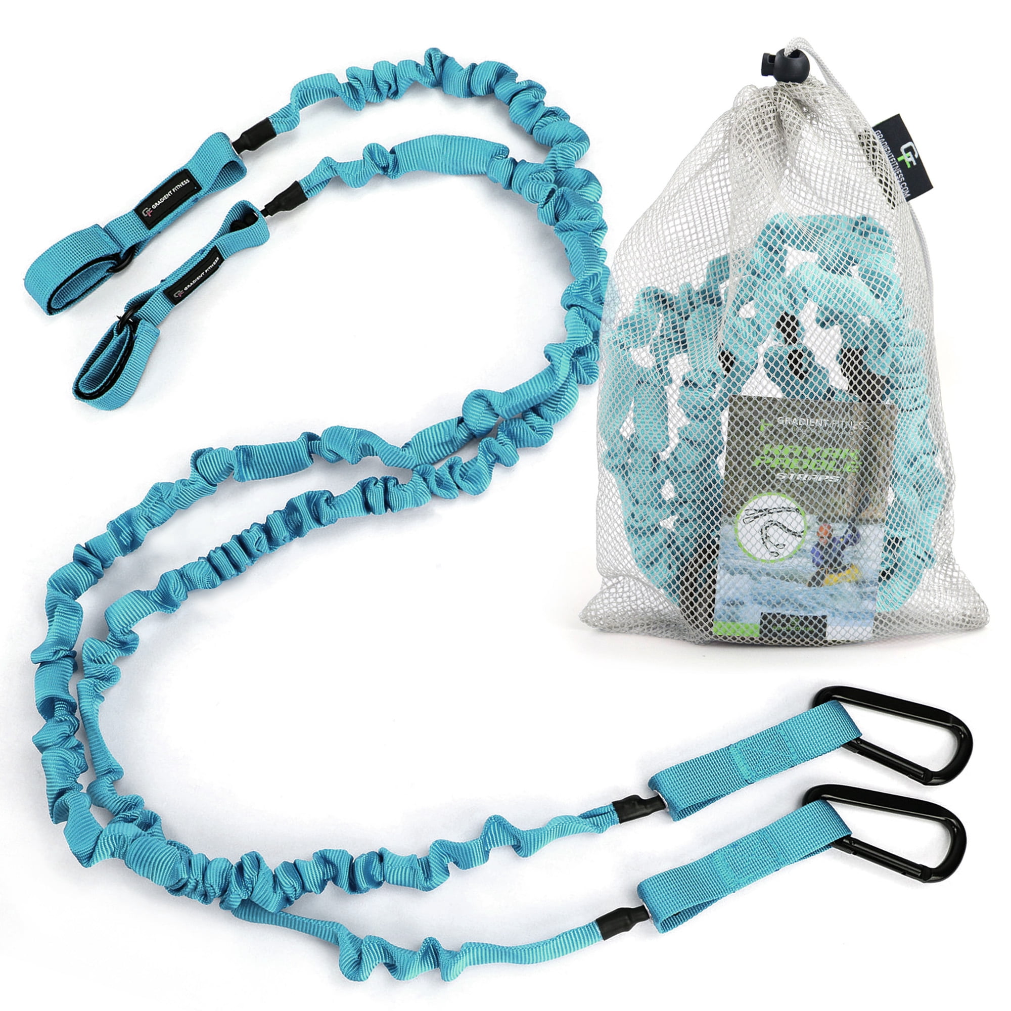 Gradient Fitness 2 Pack Kayak Paddle Leash, 5-8 Feet Stretchable Paddle Strap with Carabiner ...