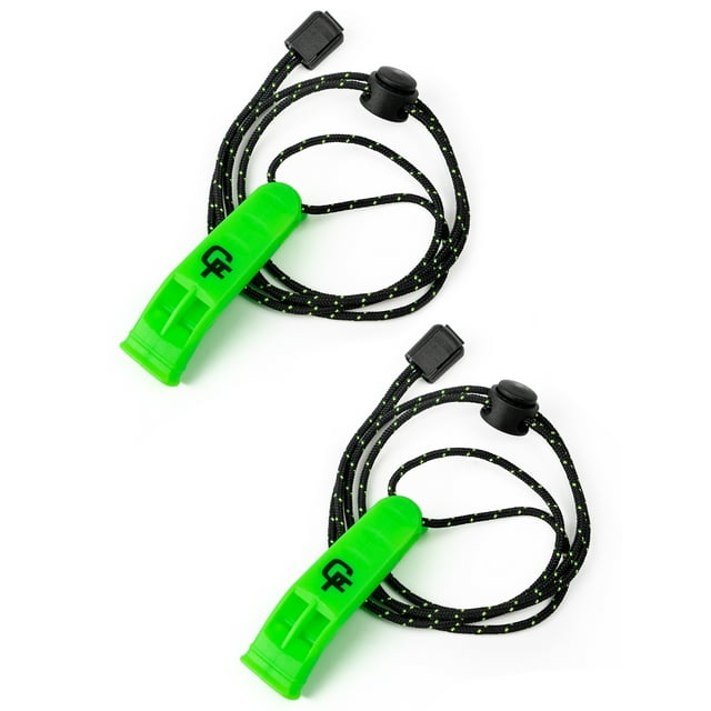 Gradient Fitness 2 Pk Emergency Whistles | Loud, Rustproof | With ...