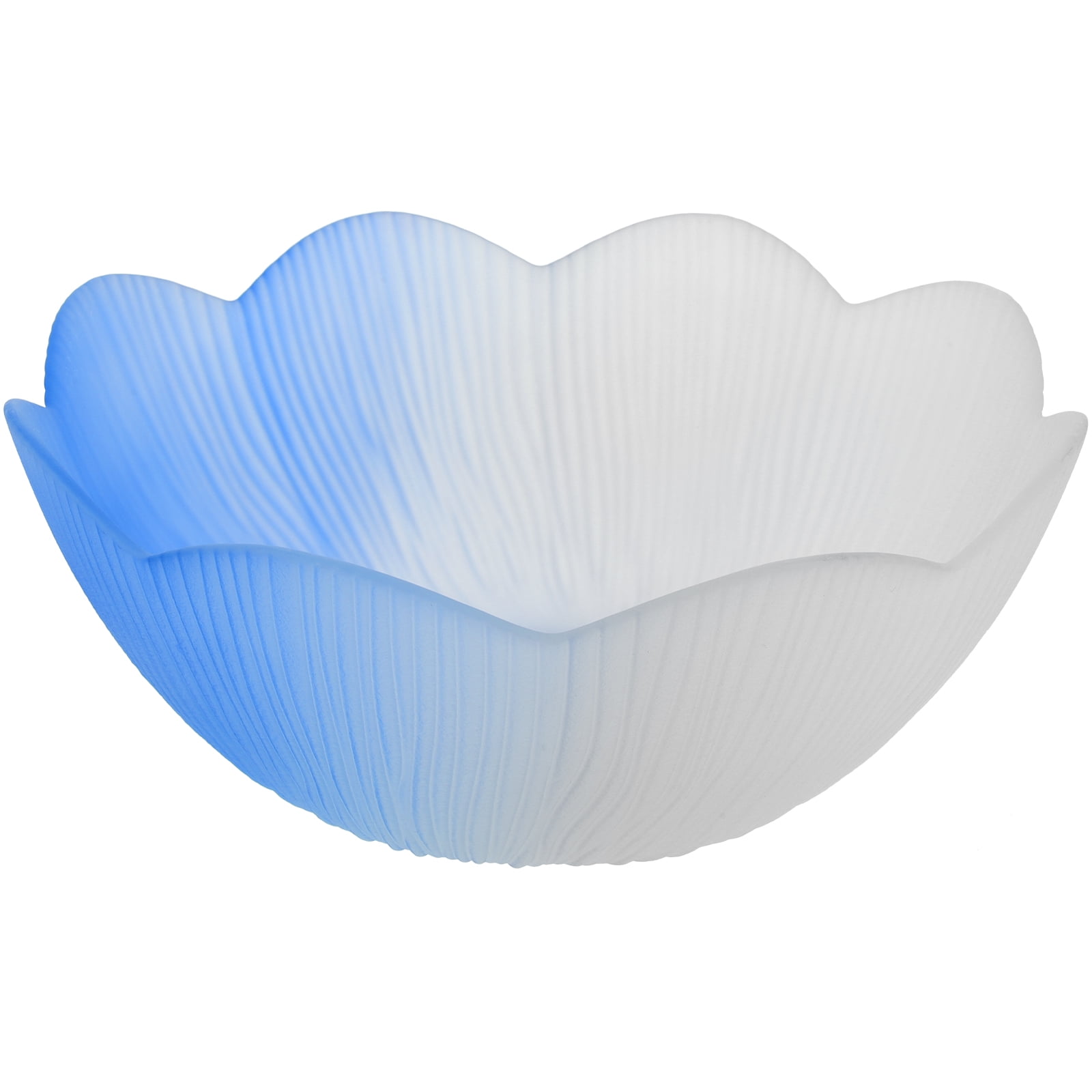 Gradient Glass Bowl Flower Shaped Fruit Yogurt Ingredient Bowls for ...