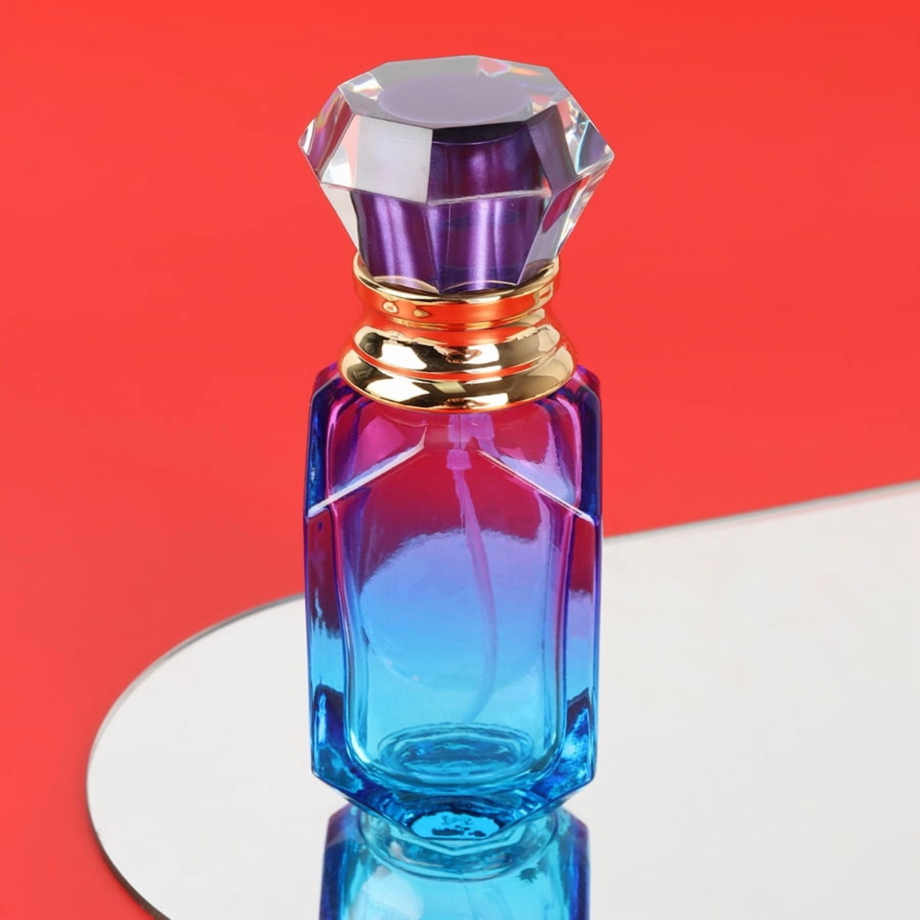 Gradient Glass Perfume Spray Bottles with Fine Mist Sprayer & Dust Cap ...