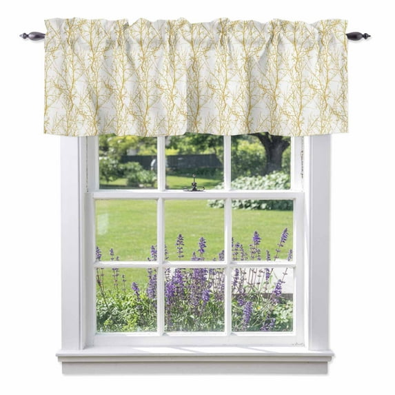 Gradient Gold Valances for Windows, Tree Branch Valance Window ...