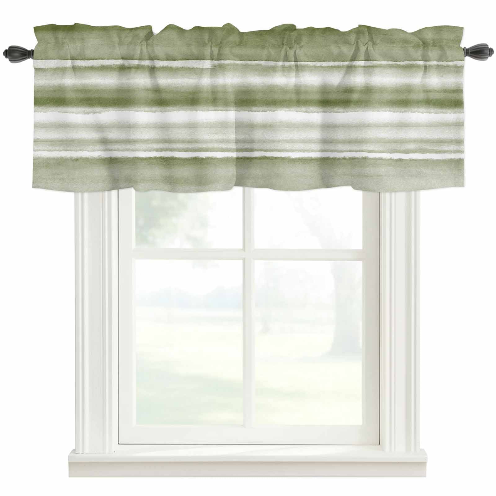 Gradient Green Valances for Windows Watercolor Abstract Gradient Light ...