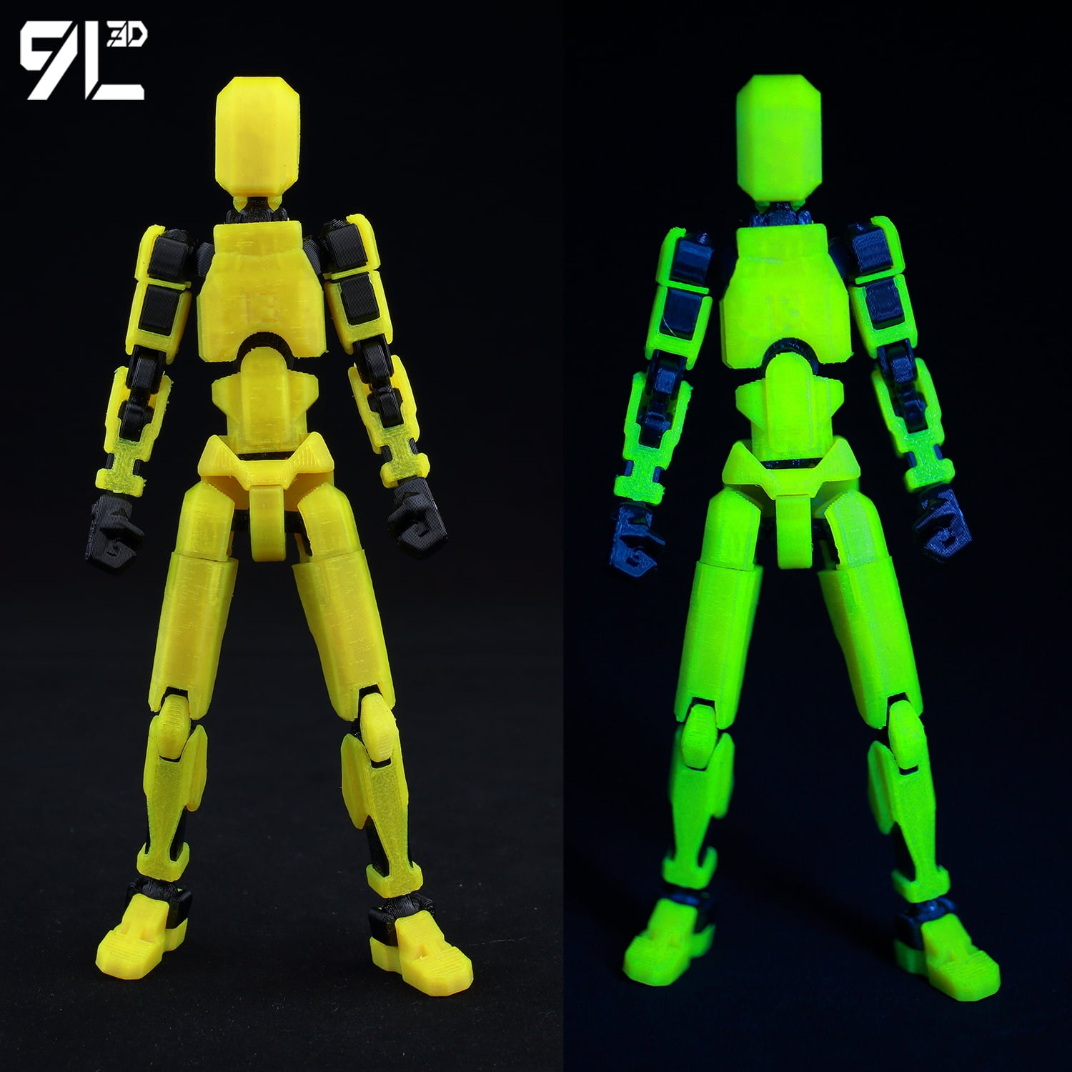 Gradient Green Warrior Dummy13 Poseable Figure 13 Joints For Stop ...