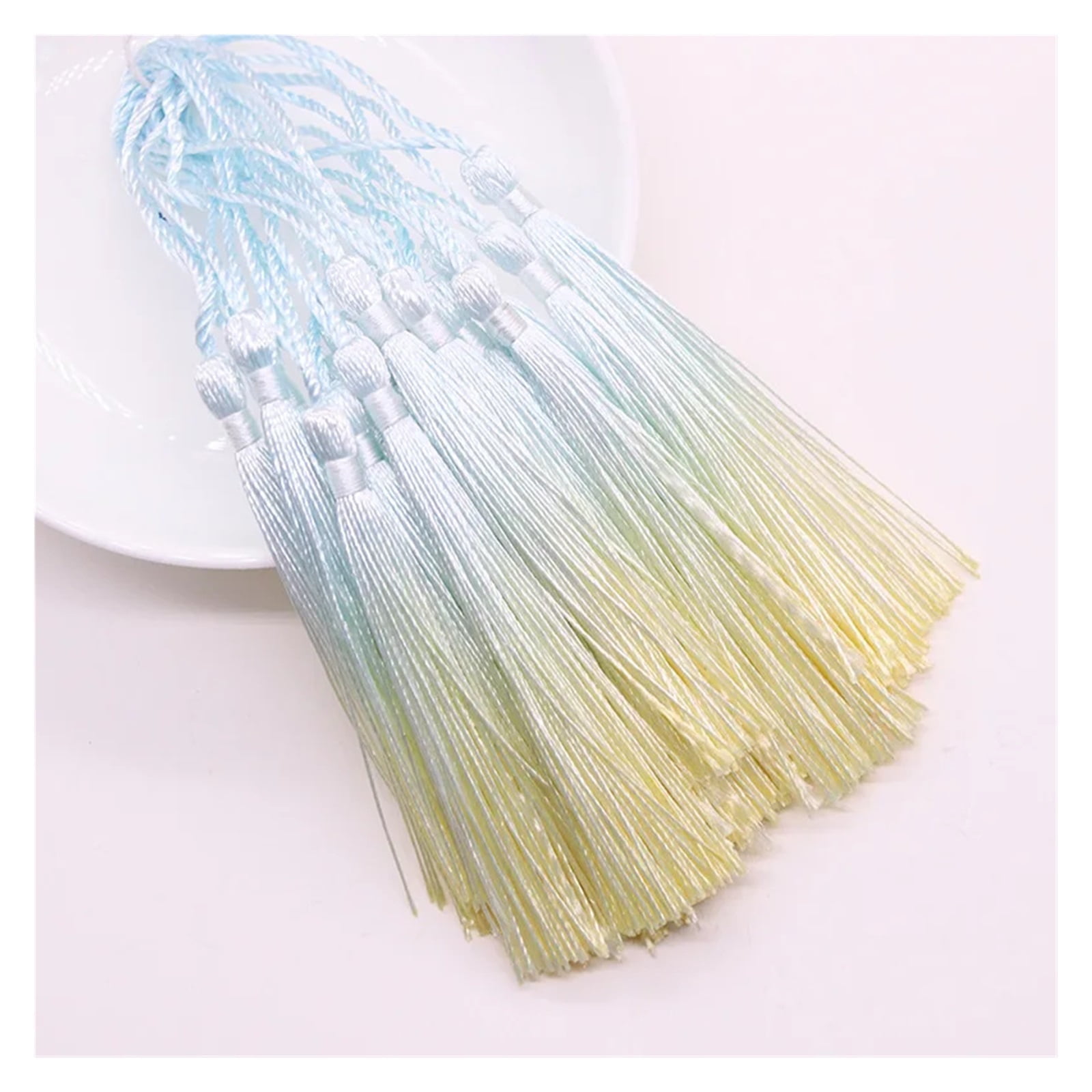 Gradient Hand Dyeing Color Tassels For Crafts Bookmark Diy Jewelry ...