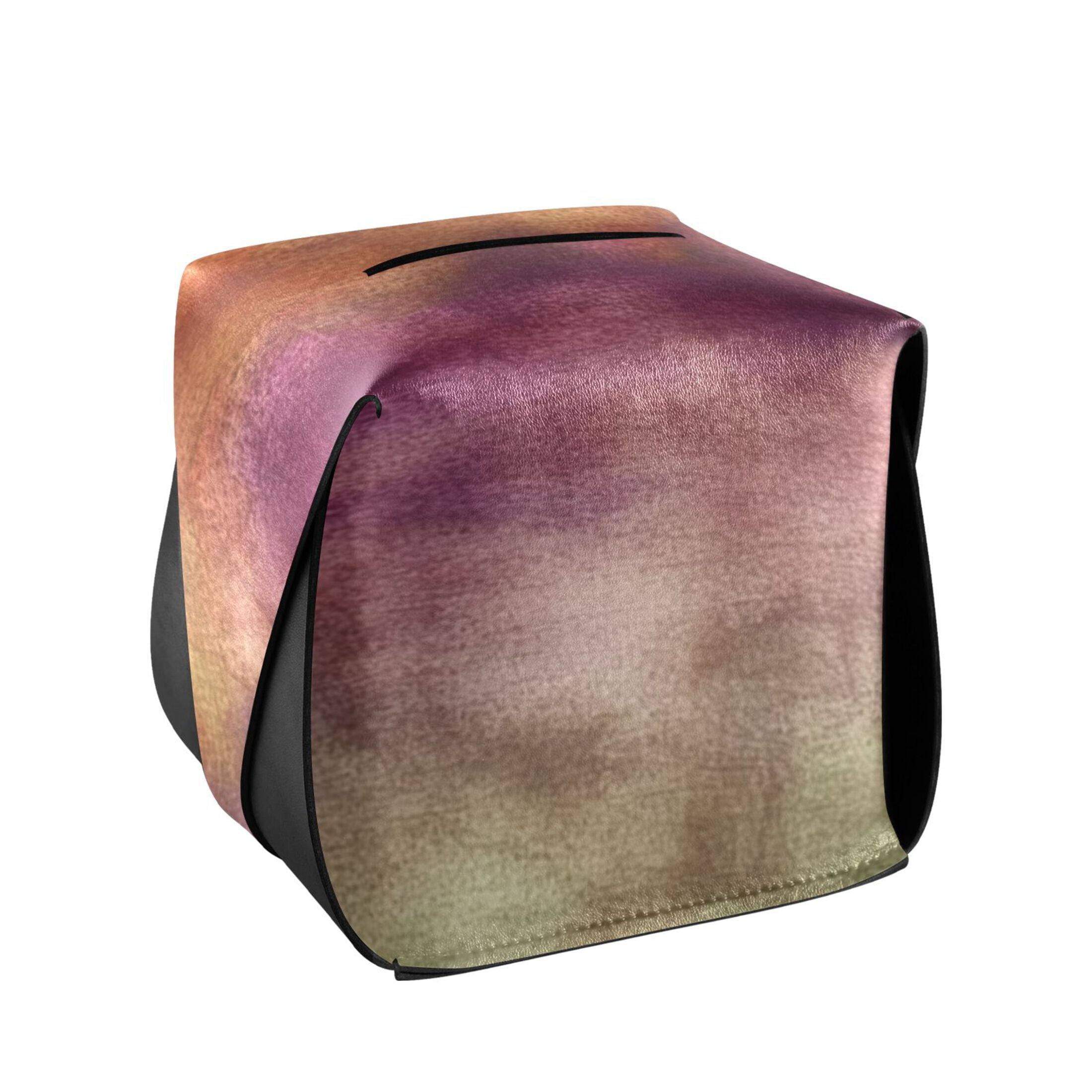 Gradient Ink Art Paint Tissue Box Cover Leather Square Rectangle Tissue ...