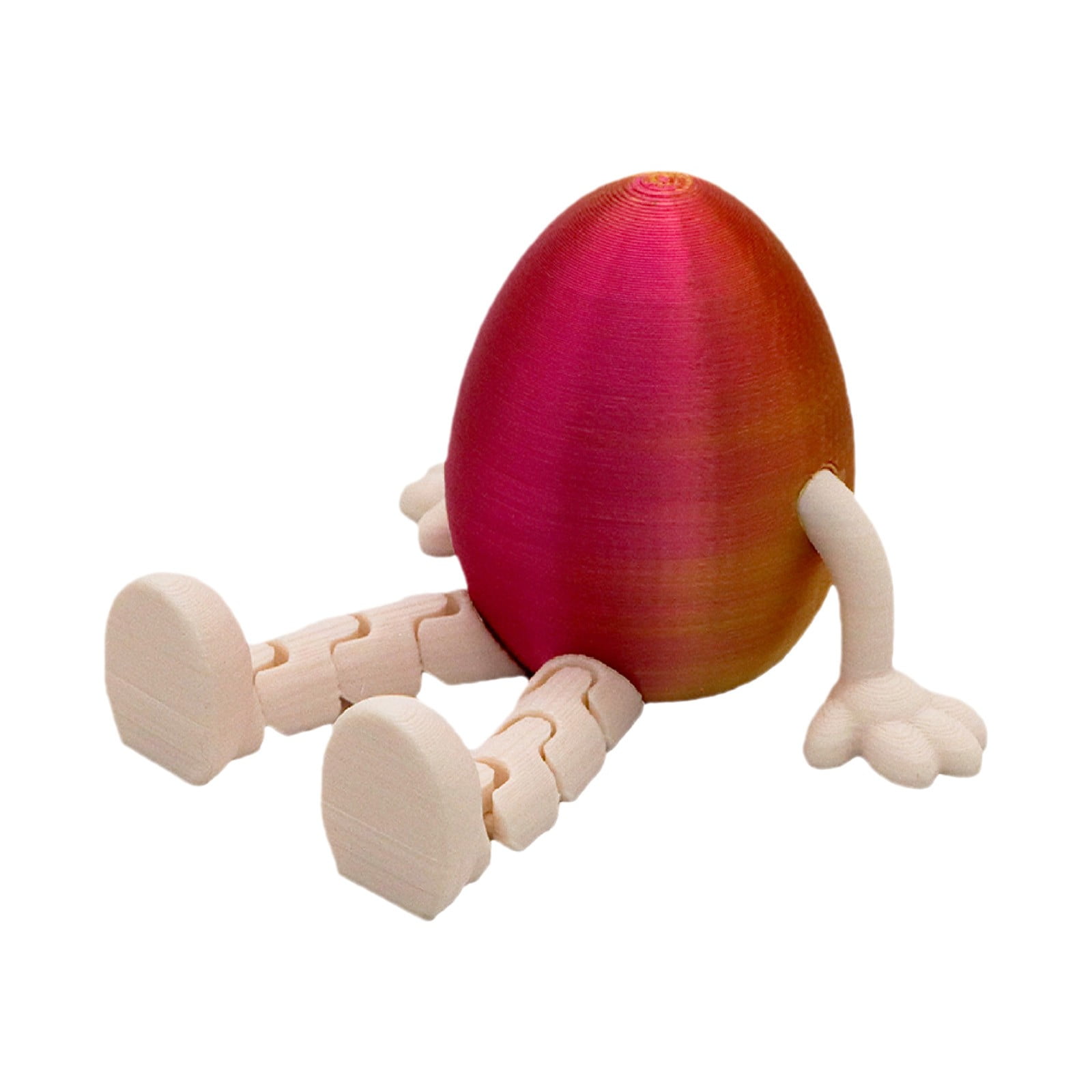 Gradient Interactive 3D Printed Easter Egg Figurine with Articulated ...
