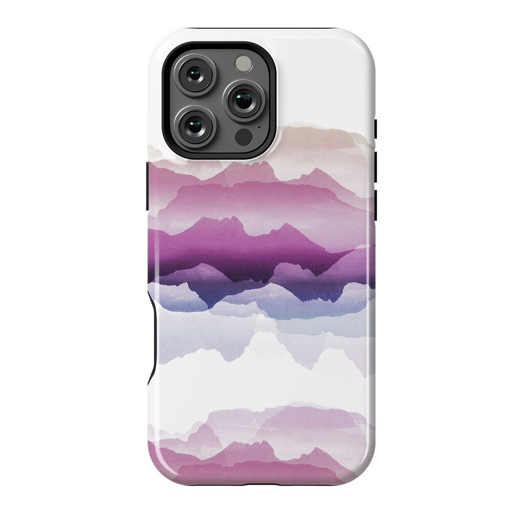 Gradient Mountain Landscape Phone Case for iPhone 11 12 13 14 15 16 Pro ...