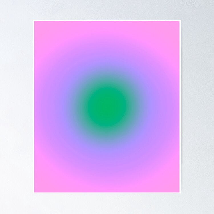 Gradient Neon Circles UNFRAMED Poster, 24x36 - Walmart.com
