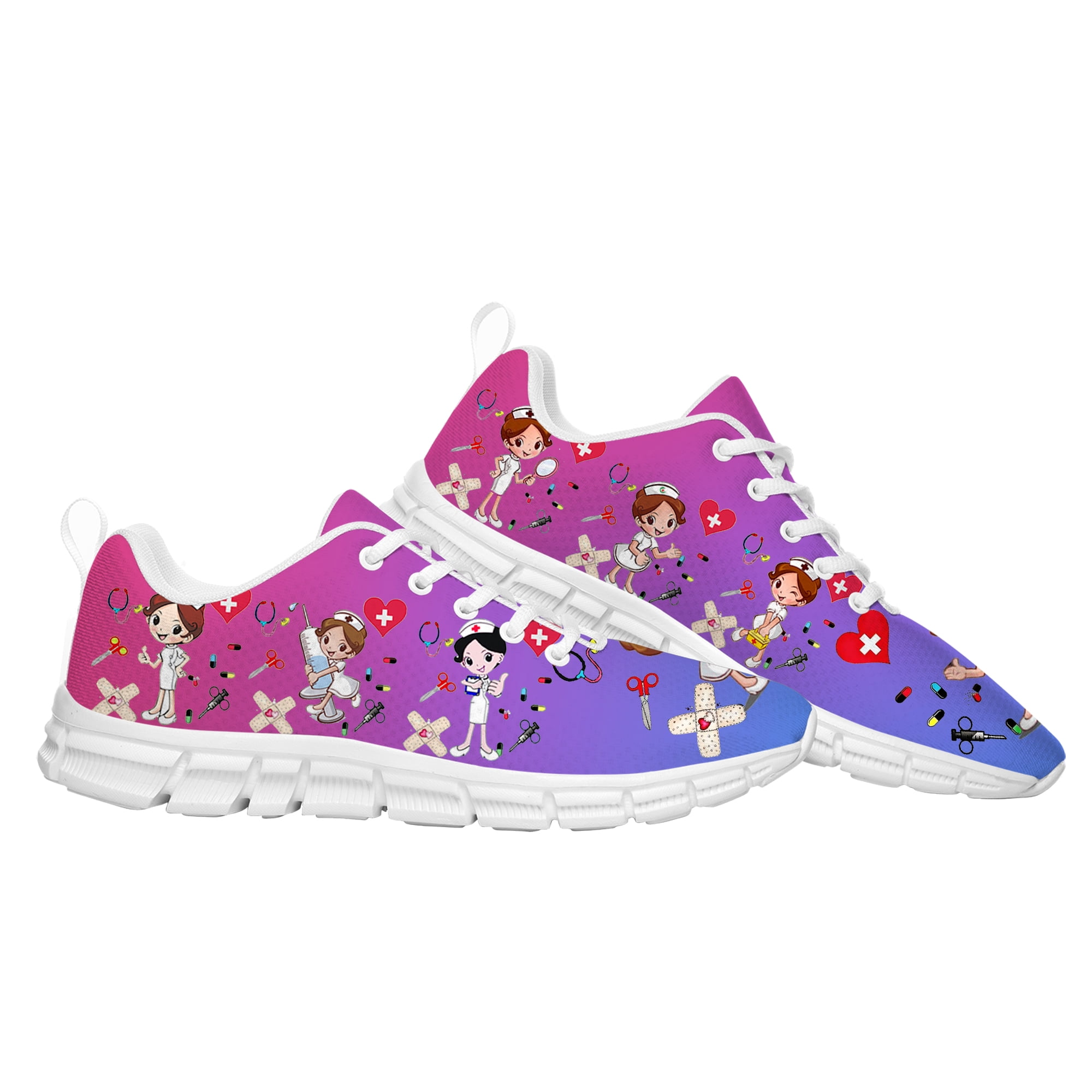 Gradient Nurse Medical Hospital Work Sports Custom Shoes High Quality ...
