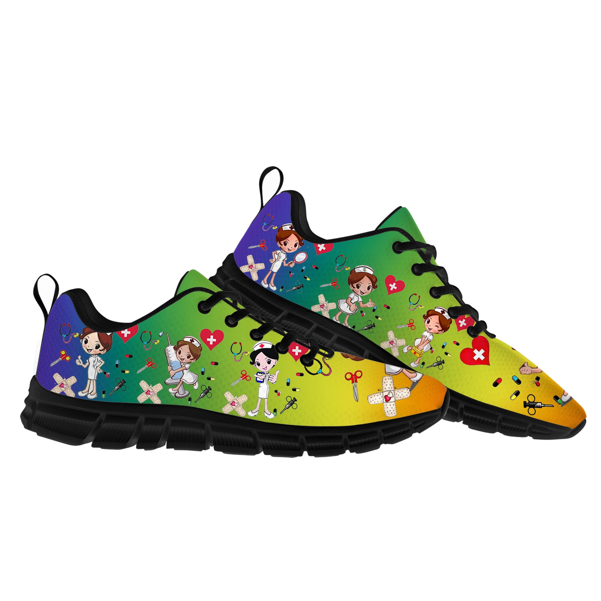Gradient Nurse Medical Hospital Work Sports Shoes Mens Womens Teenager ...