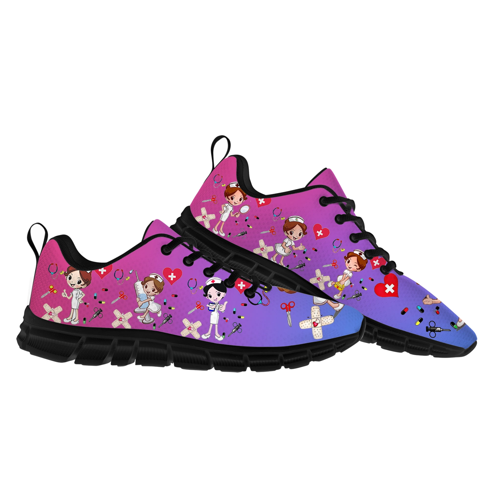 Gradient Nurse Medical Hospital Work Sports Shoes Mens Womens Teenager ...
