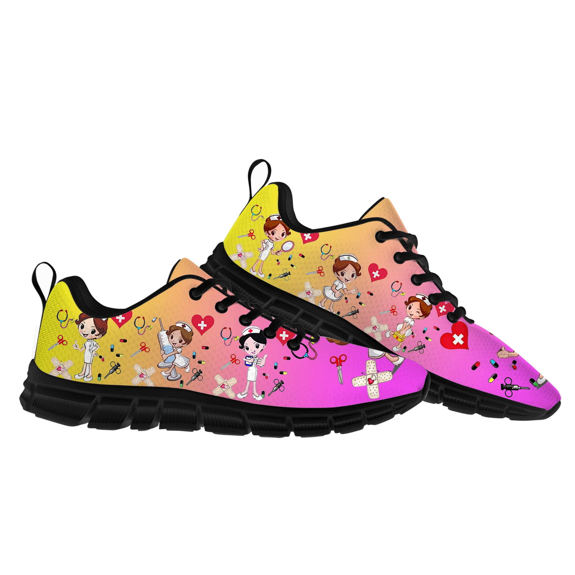 Gradient Nurse Medical Hospital Work Sports Shoes Mens Womens Teenager ...