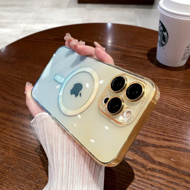 Gradient Pattern（Compatible with Magsafe）CaseCore Magnetic Case for iPhone 11 12 13 14 15 16 Pro ...