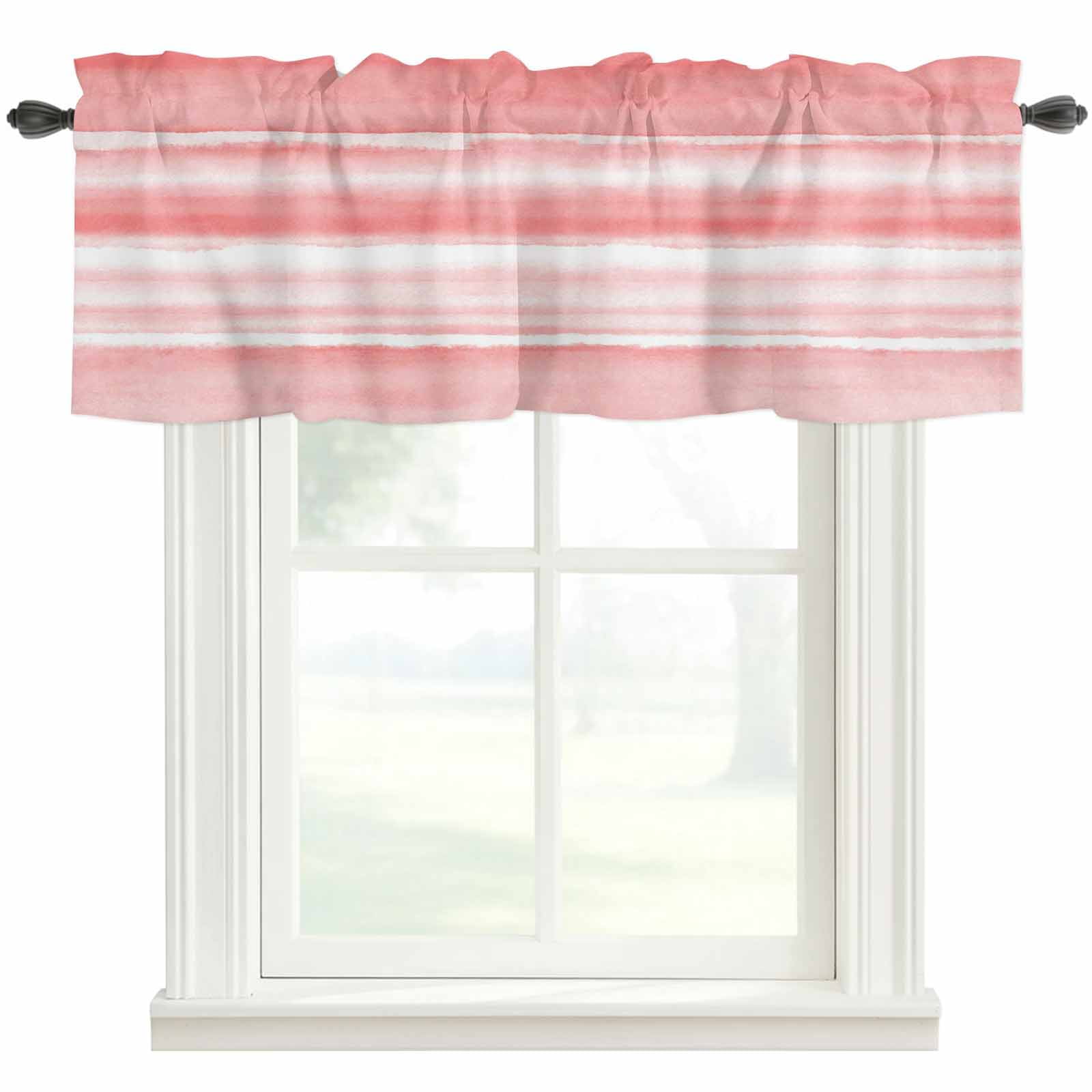 Gradient Pink Valances for Windows Watercolor Abstract Gradient Pink ...