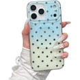 Gradient Polka Dots Simple Double-Layer Magnetic Phone Case for iPhone ...