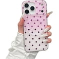 Gradient Polka Dots Simple Double-Layer Magnetic Phone Case for iPhone ...