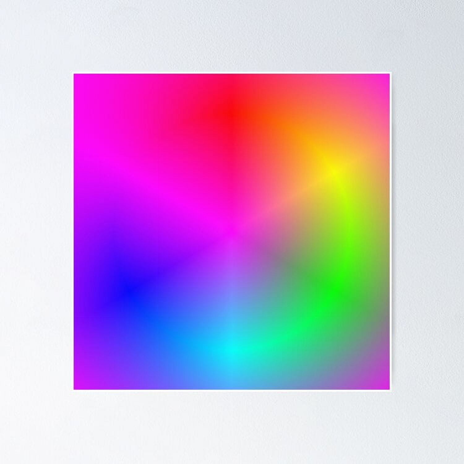 Gradient Rainbow Background UNFRAMED Poster, 16x24 - Walmart.com