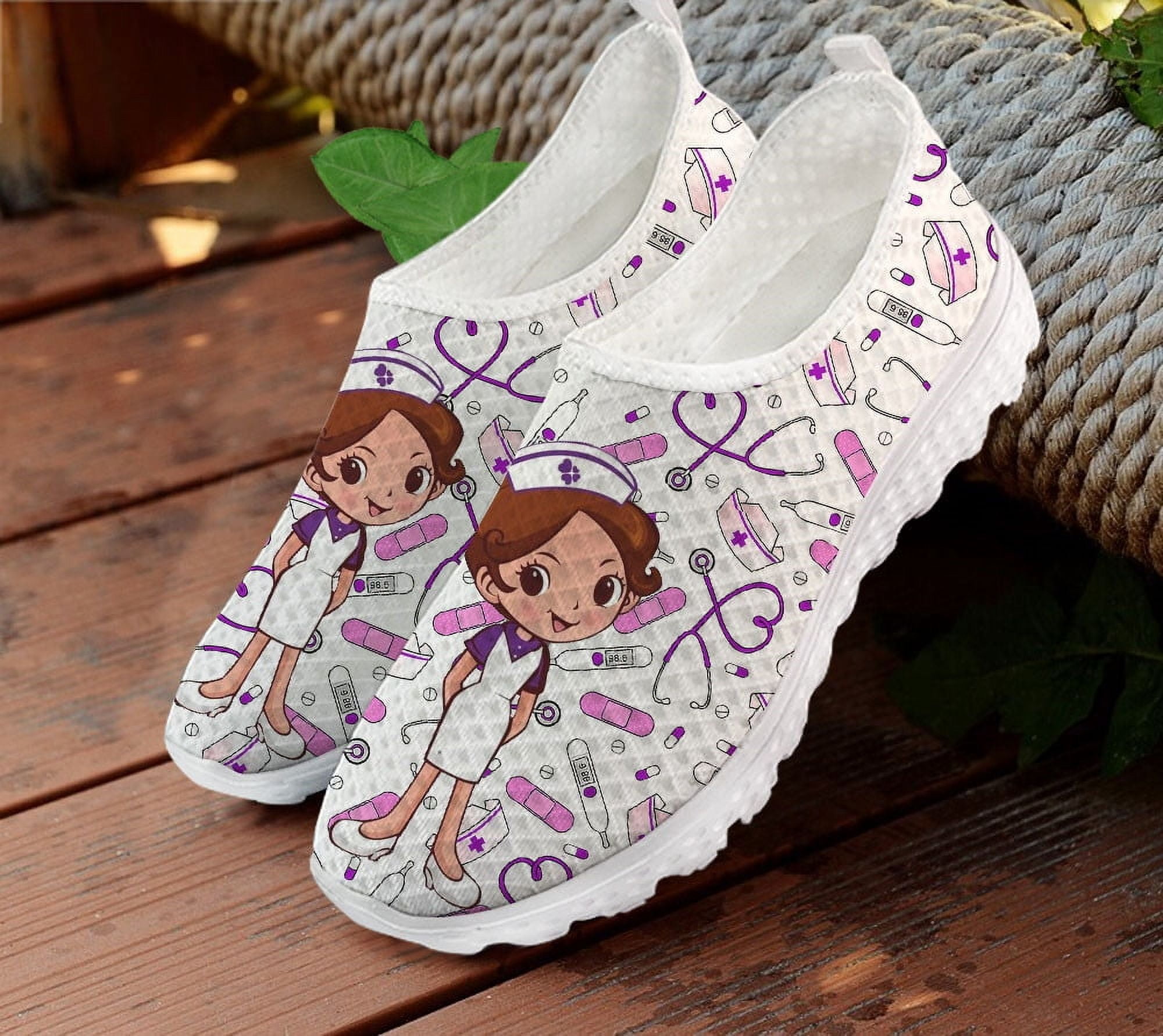 Gradient Sketch Medical Print Penny Loafers Women Shoes Summer Woman ...