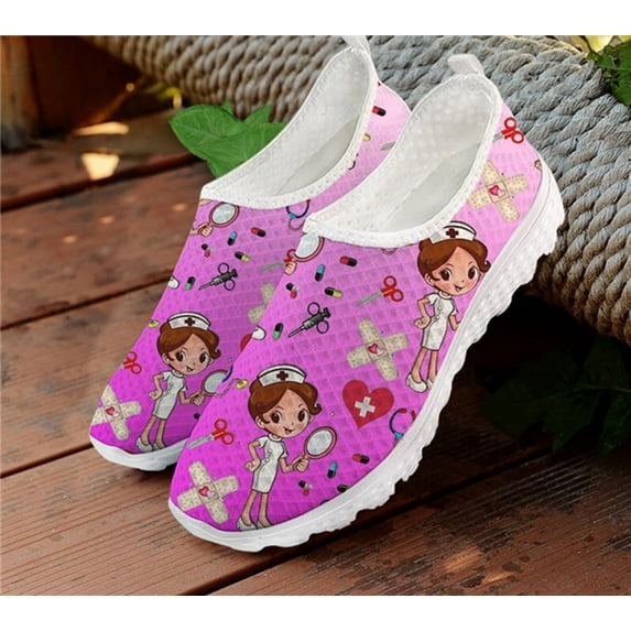 Gradient Sketch Medical Print Penny Loafers Women Shoes Summer Woman ...