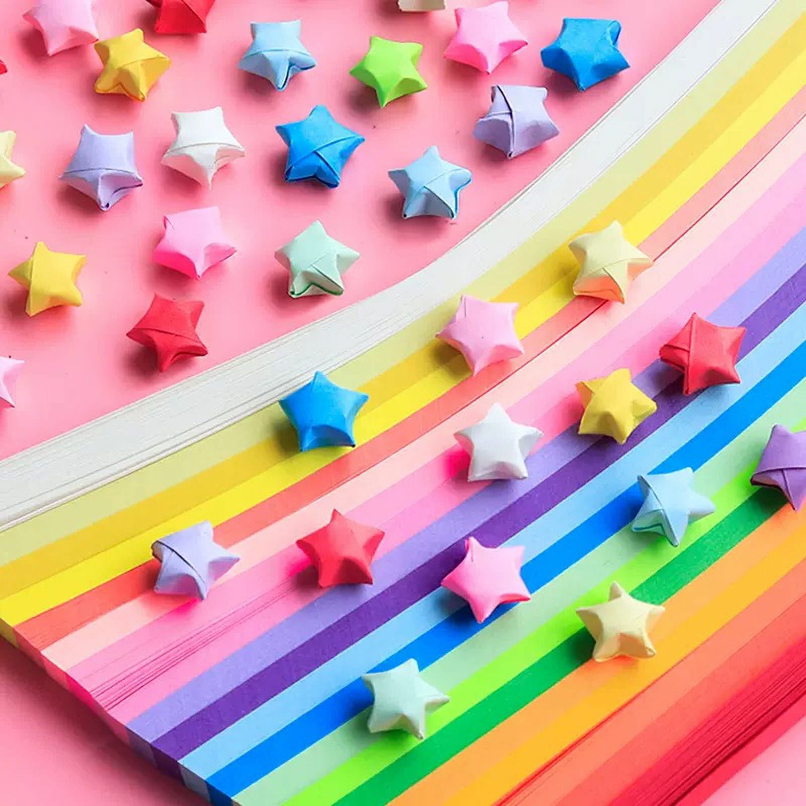 Gradient Star Origami Luminous Star Paper Strip Folded Star Origami ...