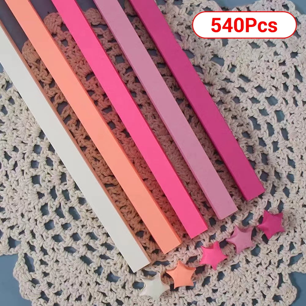 Gradient Star Origami Paper 540pc Star Folding Paper Strips for ...