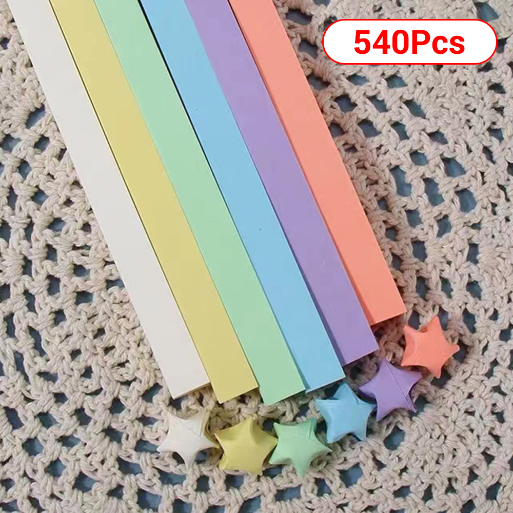 Gradient Star Origami Paper 540pc Star Folding Paper Strips for ...