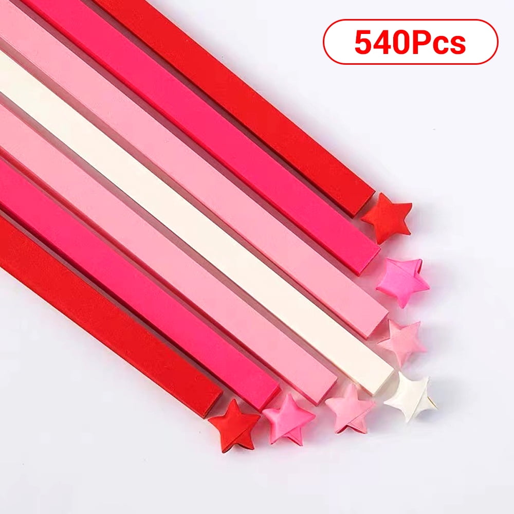 Gradient Star Origami Paper 540pc Star Folding Paper Strips for ...