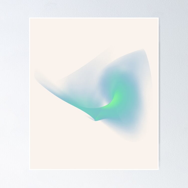Gradient Warp Poster- Unframed Poster | Wall Art | Perfect For Home ...