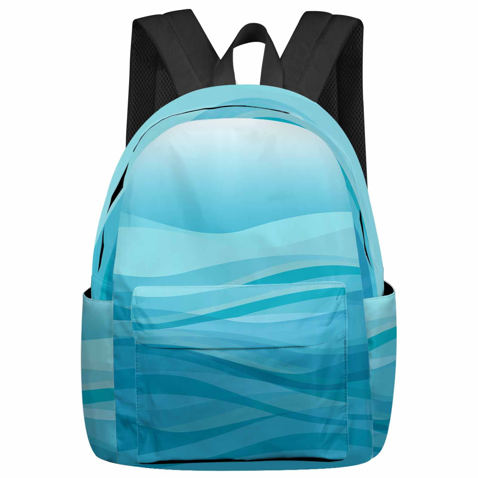 Gradient Water Ripple Water Green Large Capacity Backpack Men Laptop ...