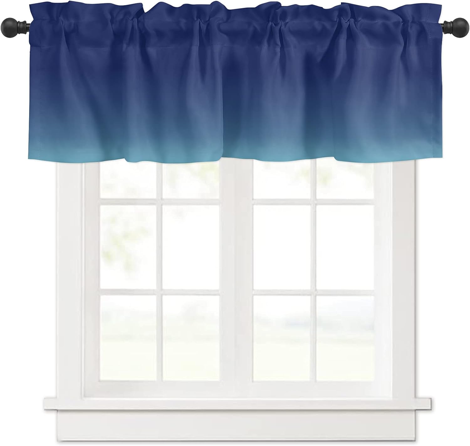 Gradient Window Curtain Valance for Kitchen Windows/Bathroom/Living ...