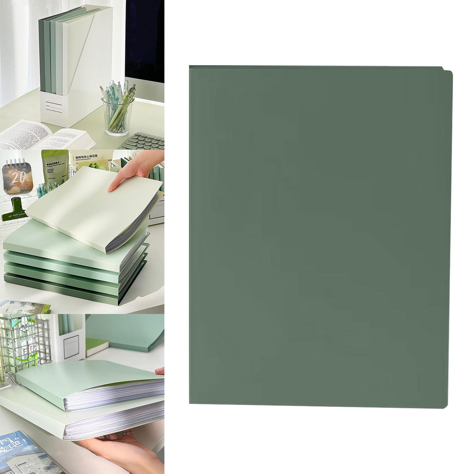 Gradient With Clear Plastic Folder,With 30 Pockets A4 Portfolio Folder ...