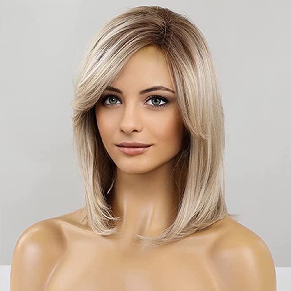 Gradient gold eight character bangs shoulder length - Walmart.com