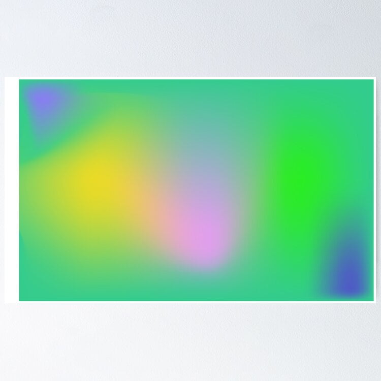 Gradient green base UNFRAMED Poster, 12x18 - Walmart.com