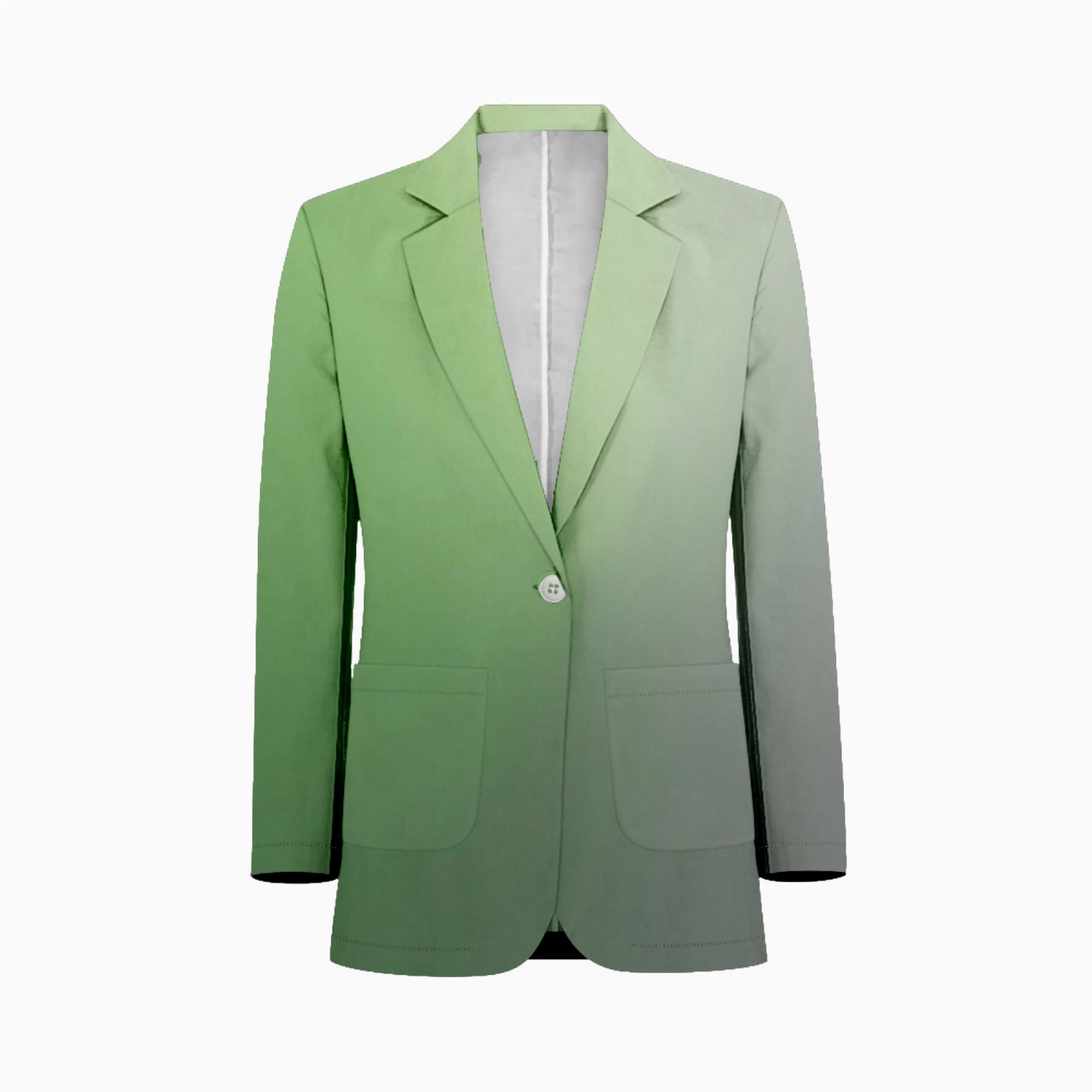 Gradient green gray Mens Suits Shawl Collar Slim Fit Suit Mens Groom ...