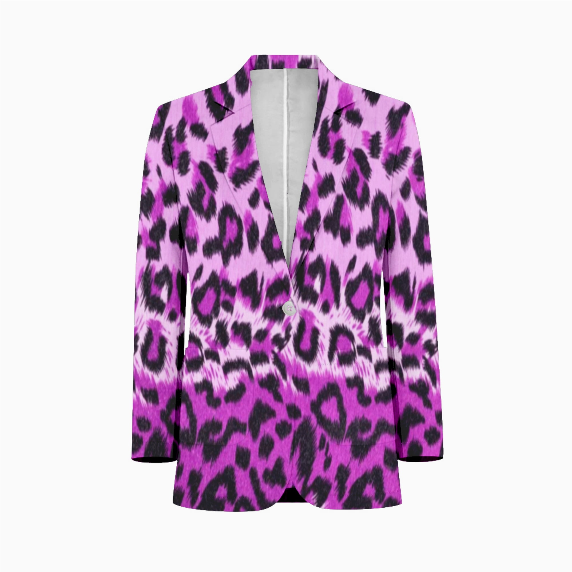Gradient purple leopard print Customized Men's Suits full man Shawl ...