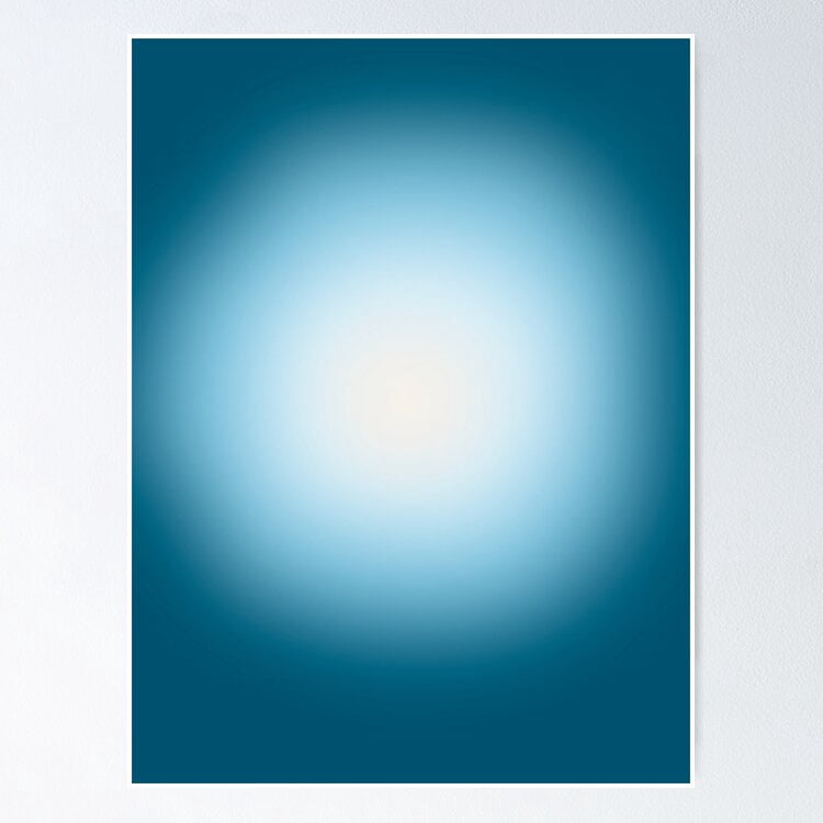 Gradient vibe blue UNFRAMED Poster, 24x36 - Walmart.com