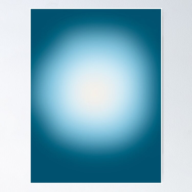 Gradient vibe blue UNFRAMED Poster, 8x12 - Walmart.com