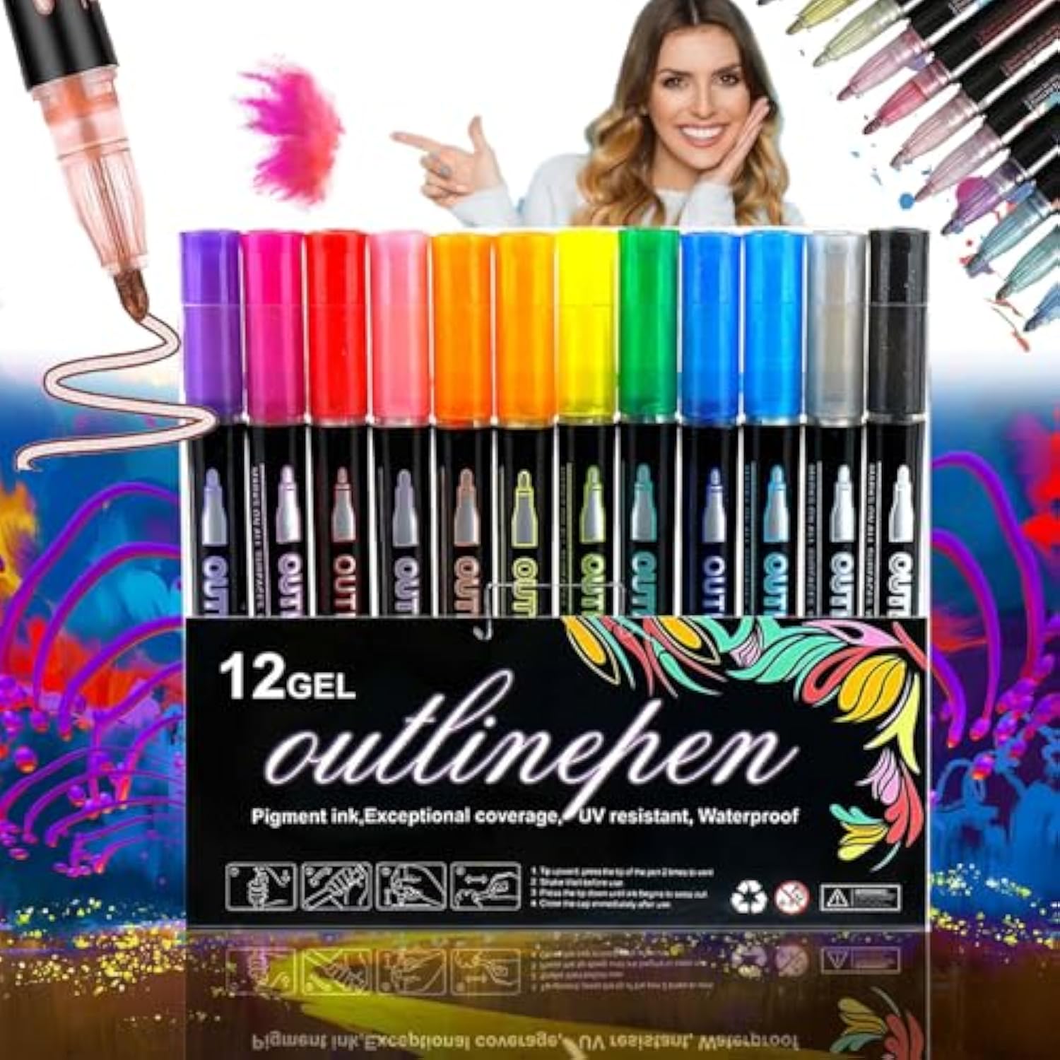 Gradientcolor Marker Pen for Highlight,Sakesfor/Neattidyly ...