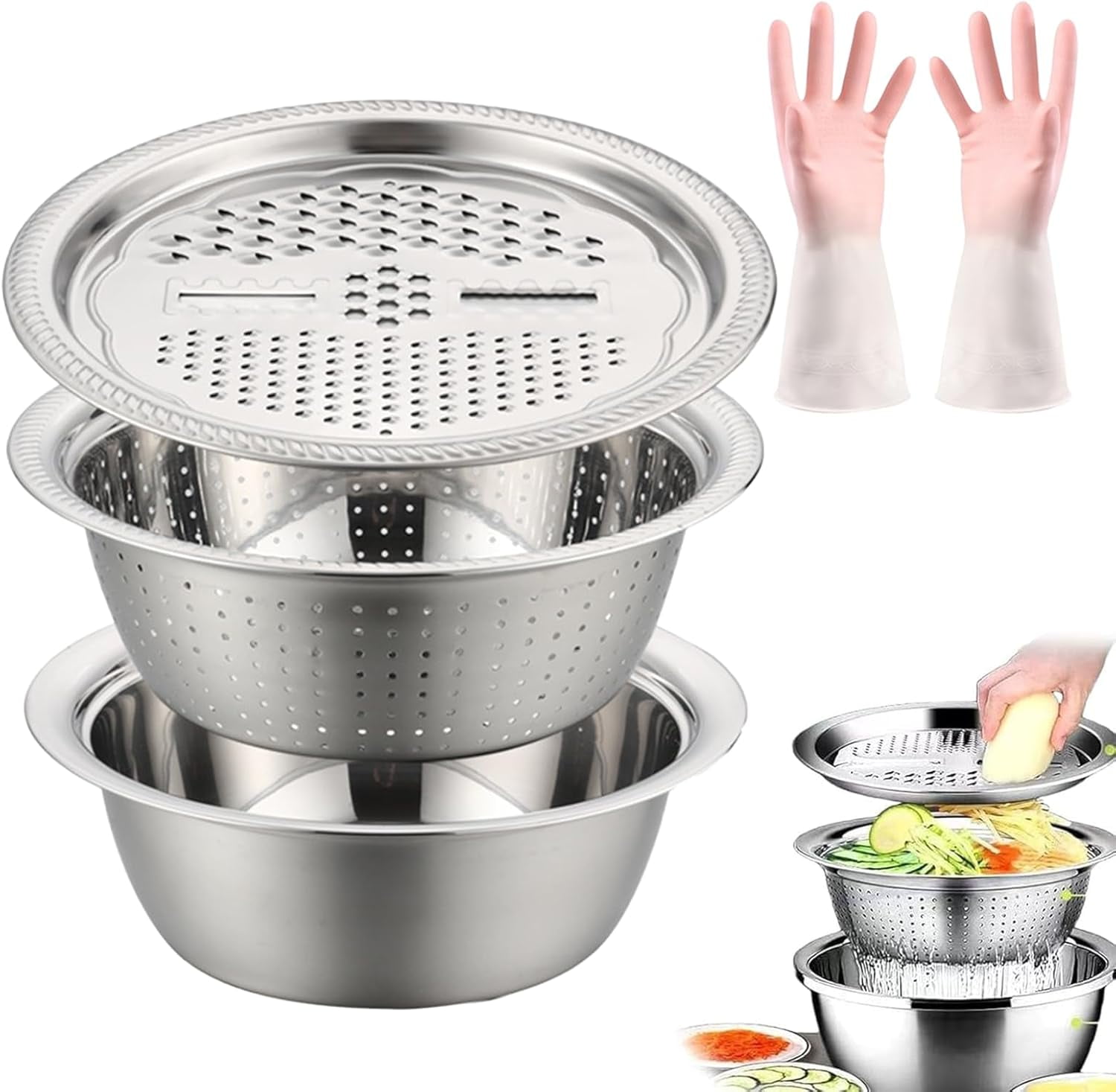 Gradientiscolor Germany Multifunctional Stainless Steel Basin with ...