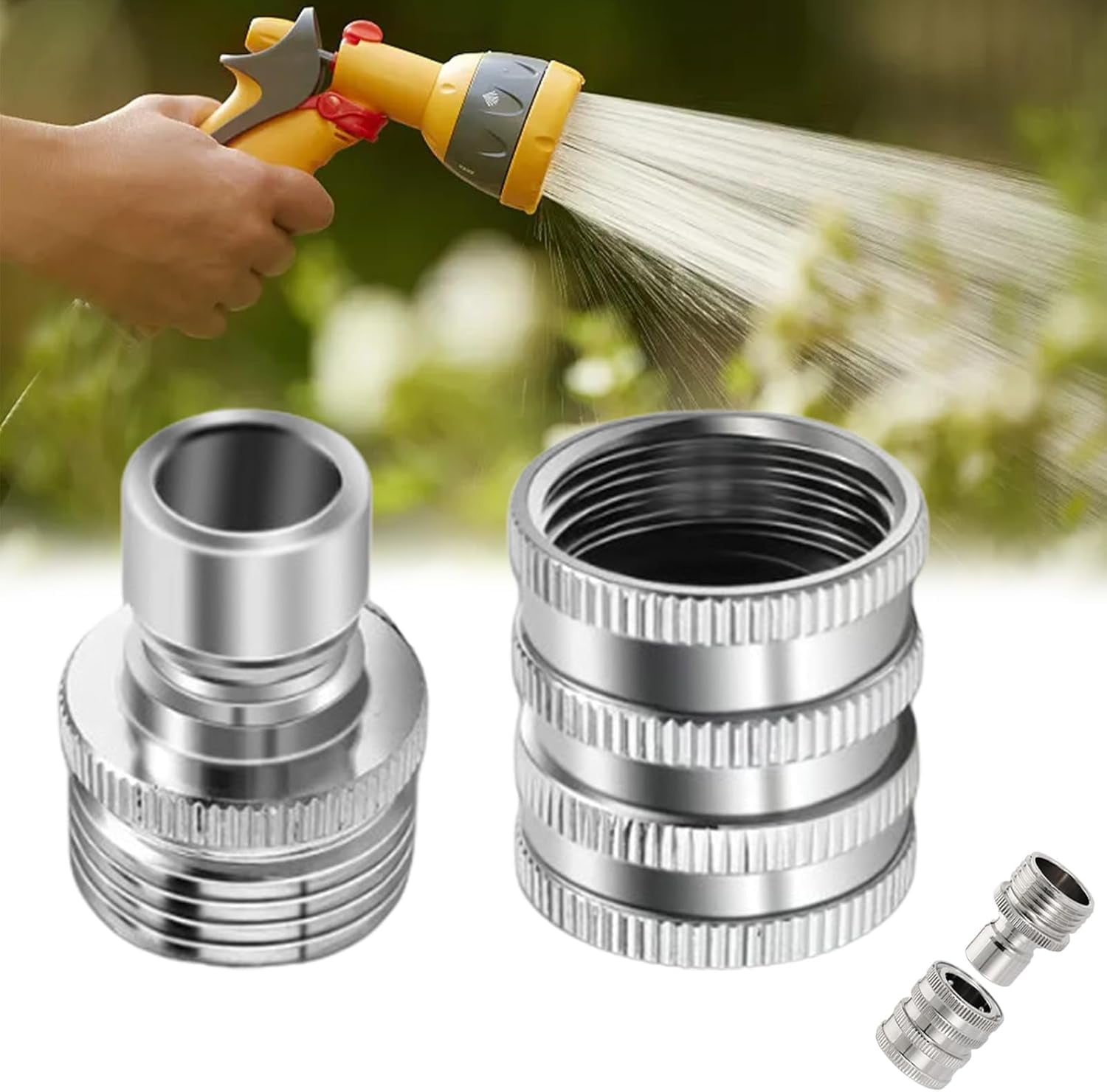 Gradientiscolor Stainless Steel Garden Hose Quick Connect Fittings Set ...