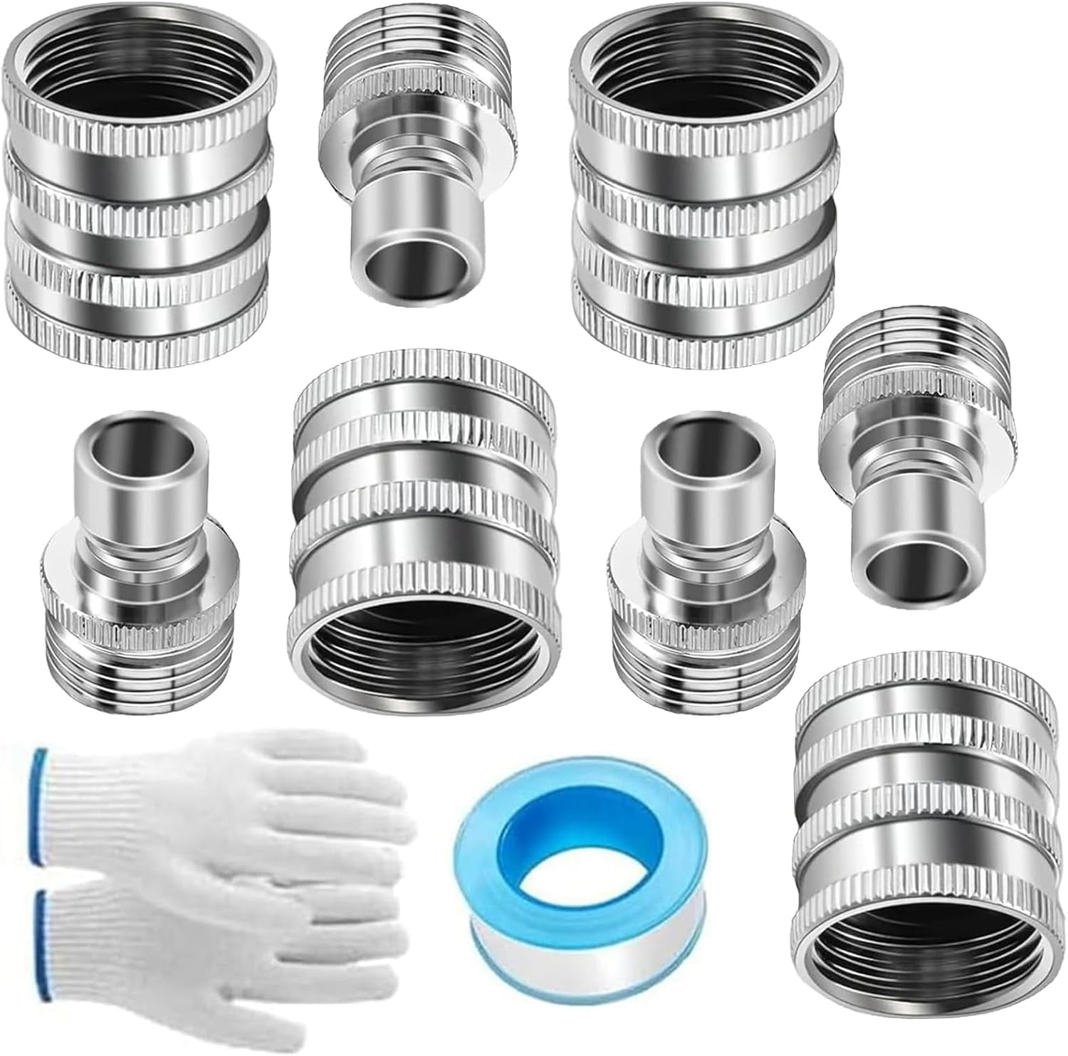 Gradientiscolor Stainless Steel Garden Hose Quick Connect Fittings Set ...