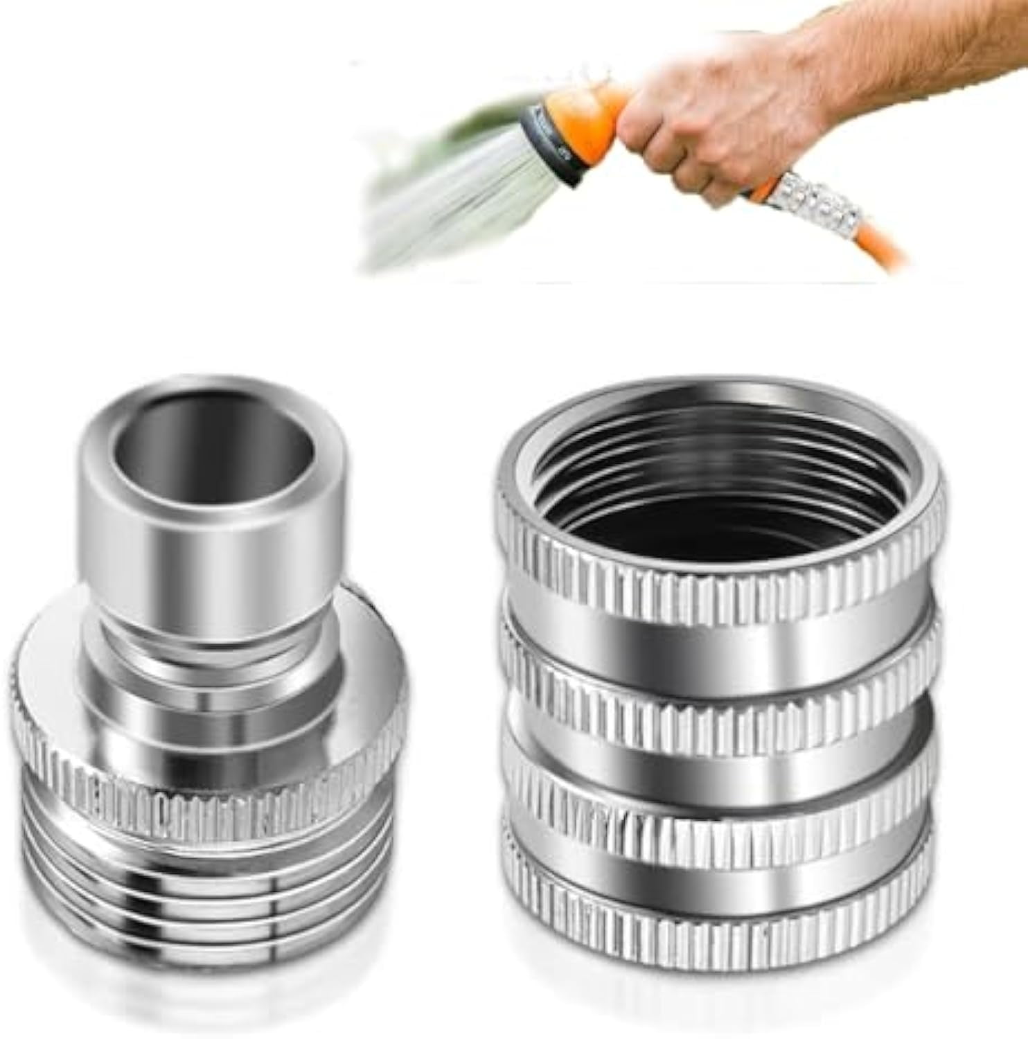 Gradientiscolor Stainless Steel Garden Hose Quick Connect Fittings Set ...